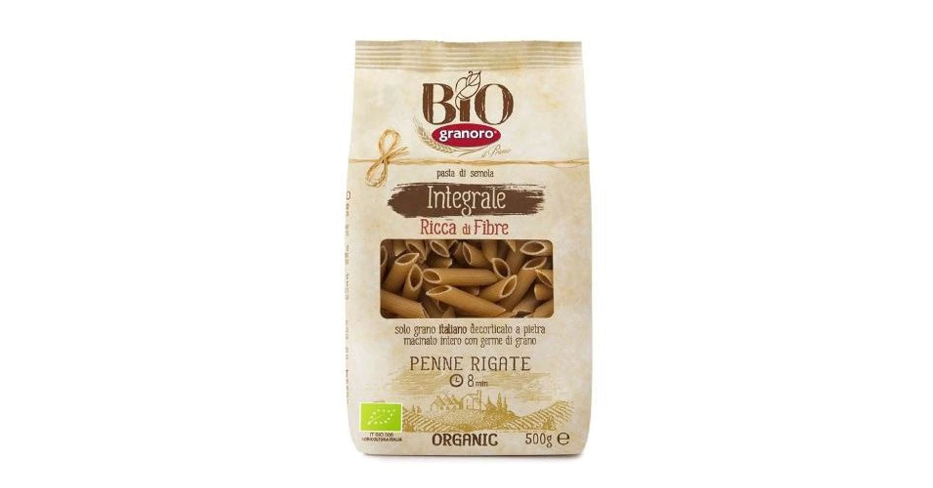 Granoro BIO barna Penne rigate 500g